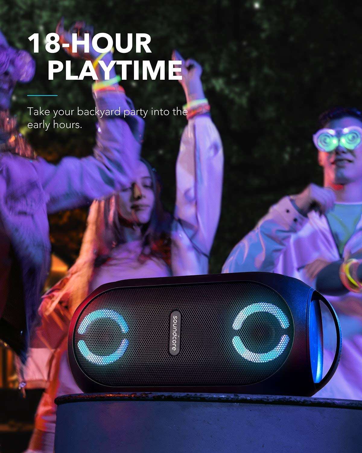 Anker Soundcore Rave Mini Portable Party Speaker 80W Sound