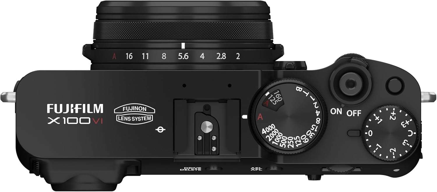 Fujifilm X100VI Digital Camera 40MP X-Trans CMOS, 23mm f/2 Lens, 6.2K ...
