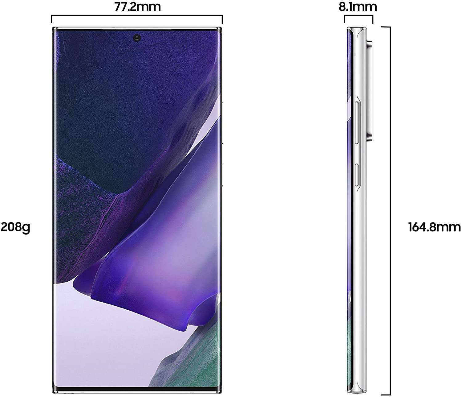 Samsung Galaxy Note20 Ultra Dual SIM 12GB RAM 256GB 5G Mystic White