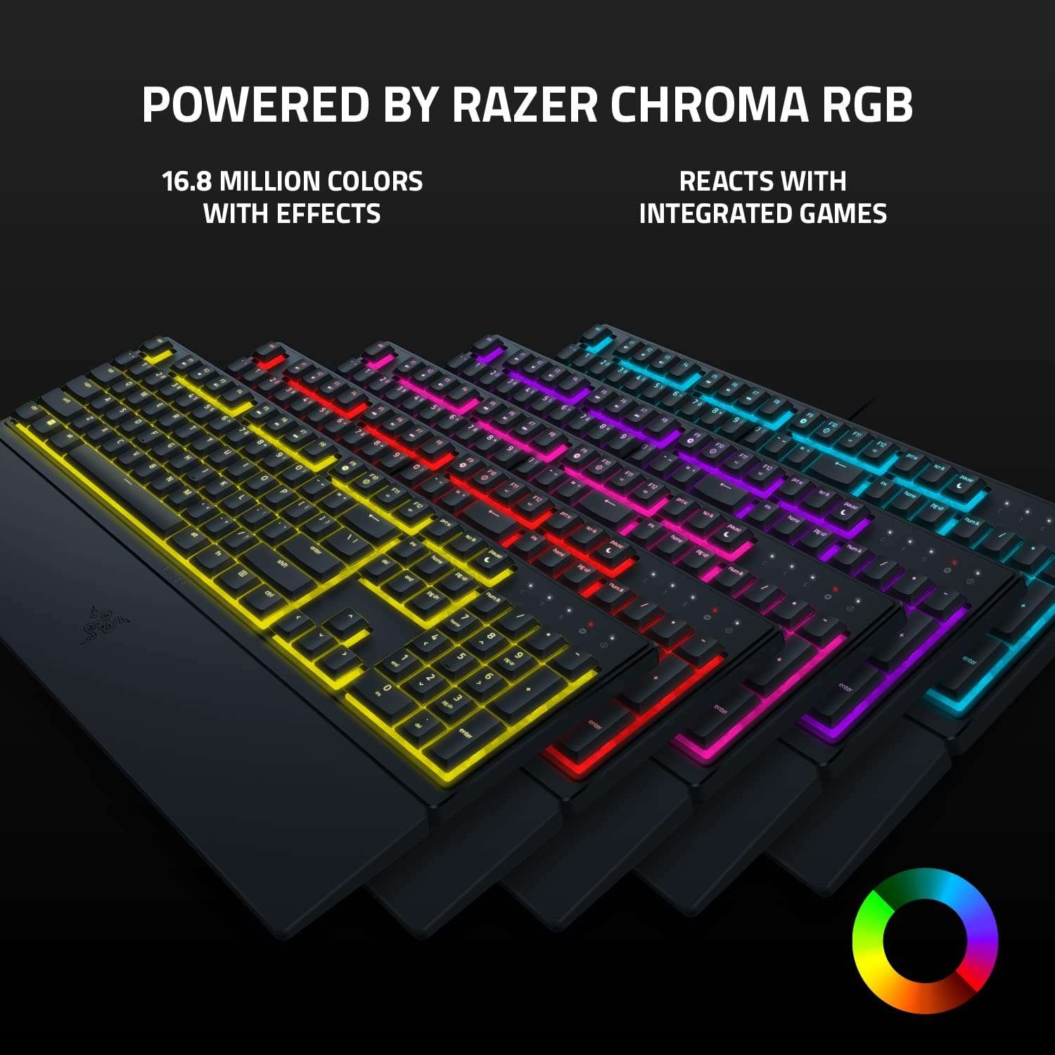 Razer Ornata V3 X Gaming Keyboard: US Layout, Low-Profile Keys, Silent ...