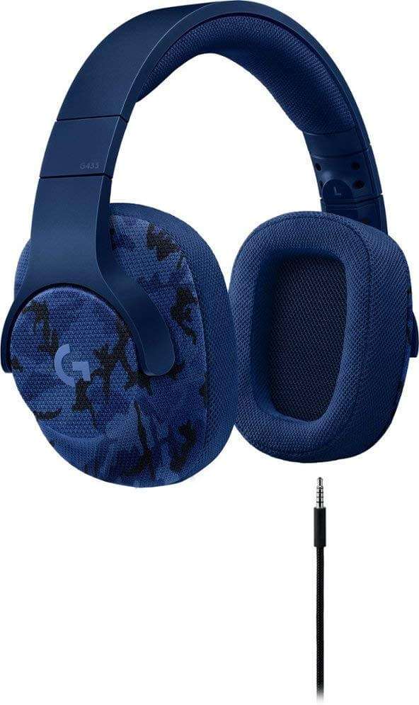 Logitech G433 Wired Gaming Headset - Camo Blue