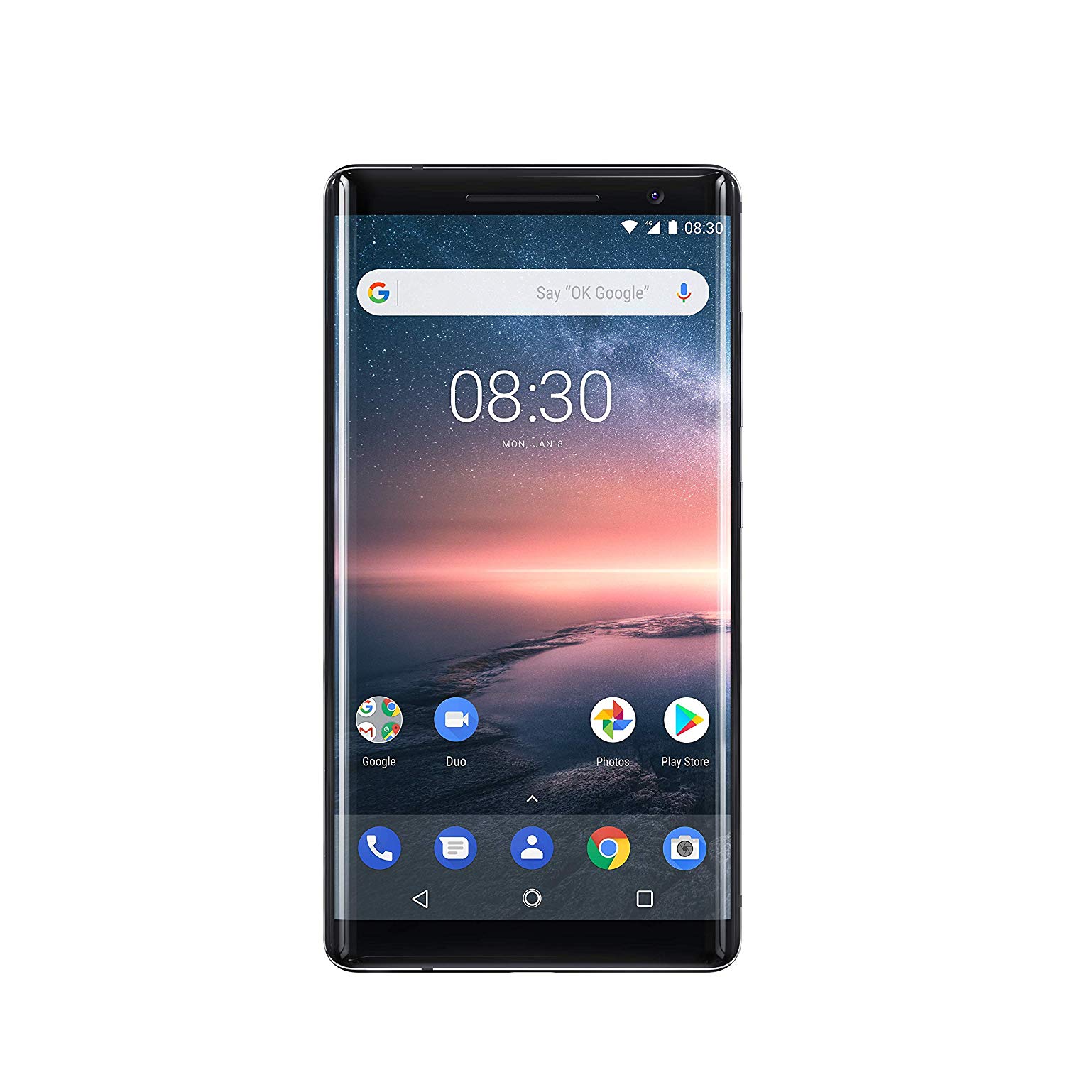 Nokia 8 Sirocco - 128GB, 6GB RAM, 4G LTE, Black