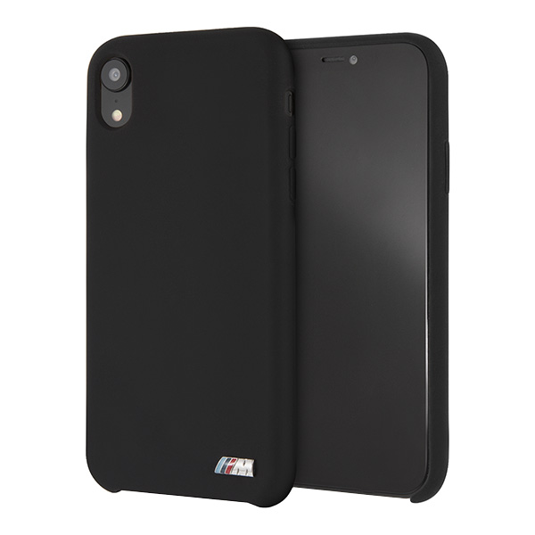 BMW Silicone Hard Case for iPhone Xr - Black (BMHCI61MSILBK)