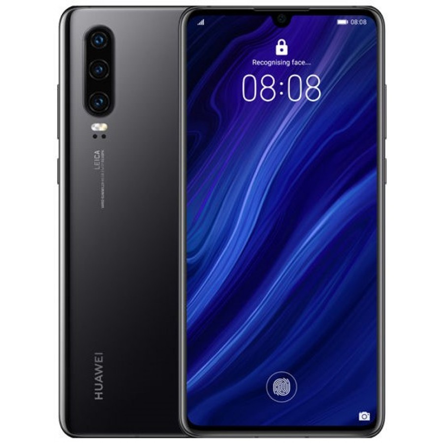 Huawei P30 Dual SIM - 128GB, 8GB RAM, 4G LTE, Black