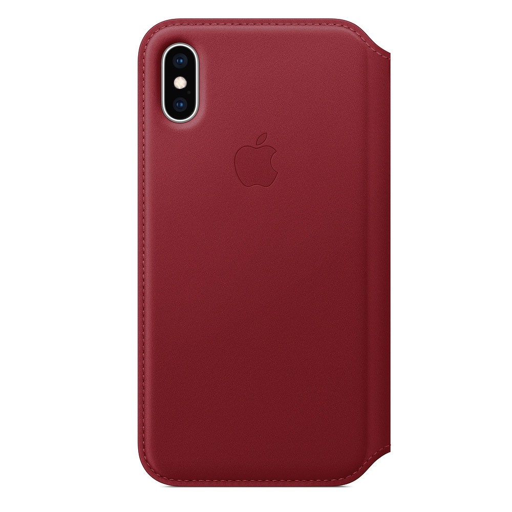 Apple iPhone XS Leather Folio - RED (MRWX2)