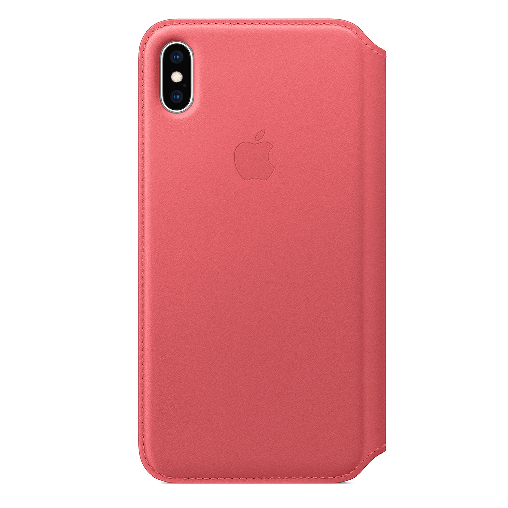 Apple iPhone XS Max Leather Folio - Peony Pink (MRX62)