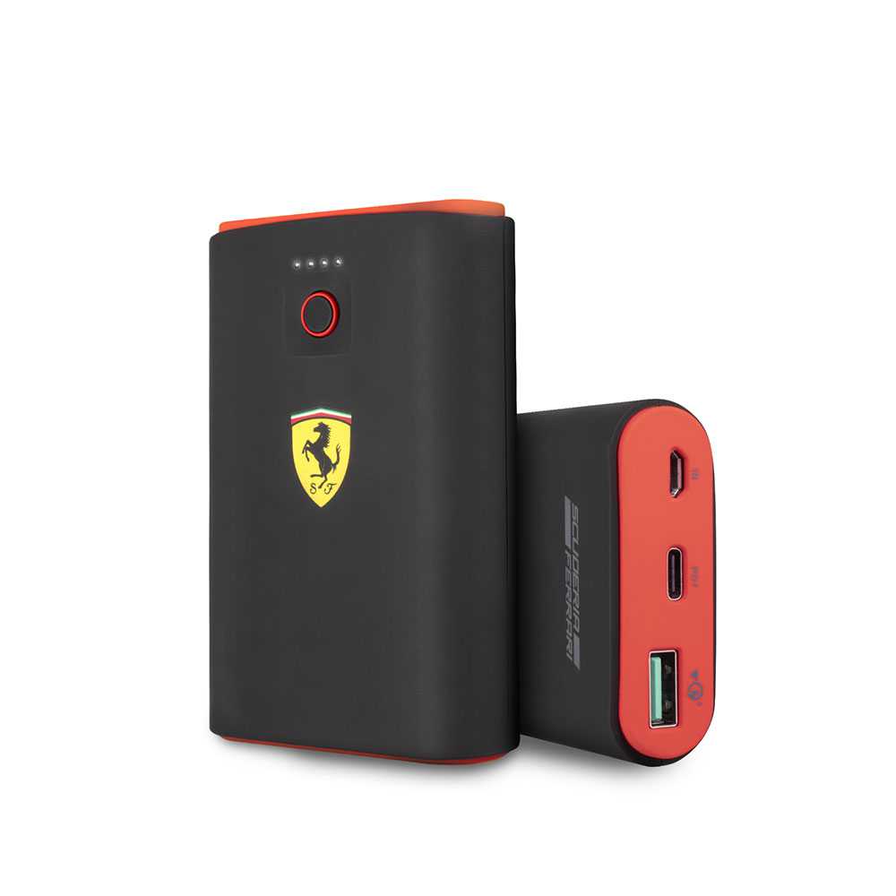 Ferrari On Track Power Bank 7500mAh QC3.0 - Black