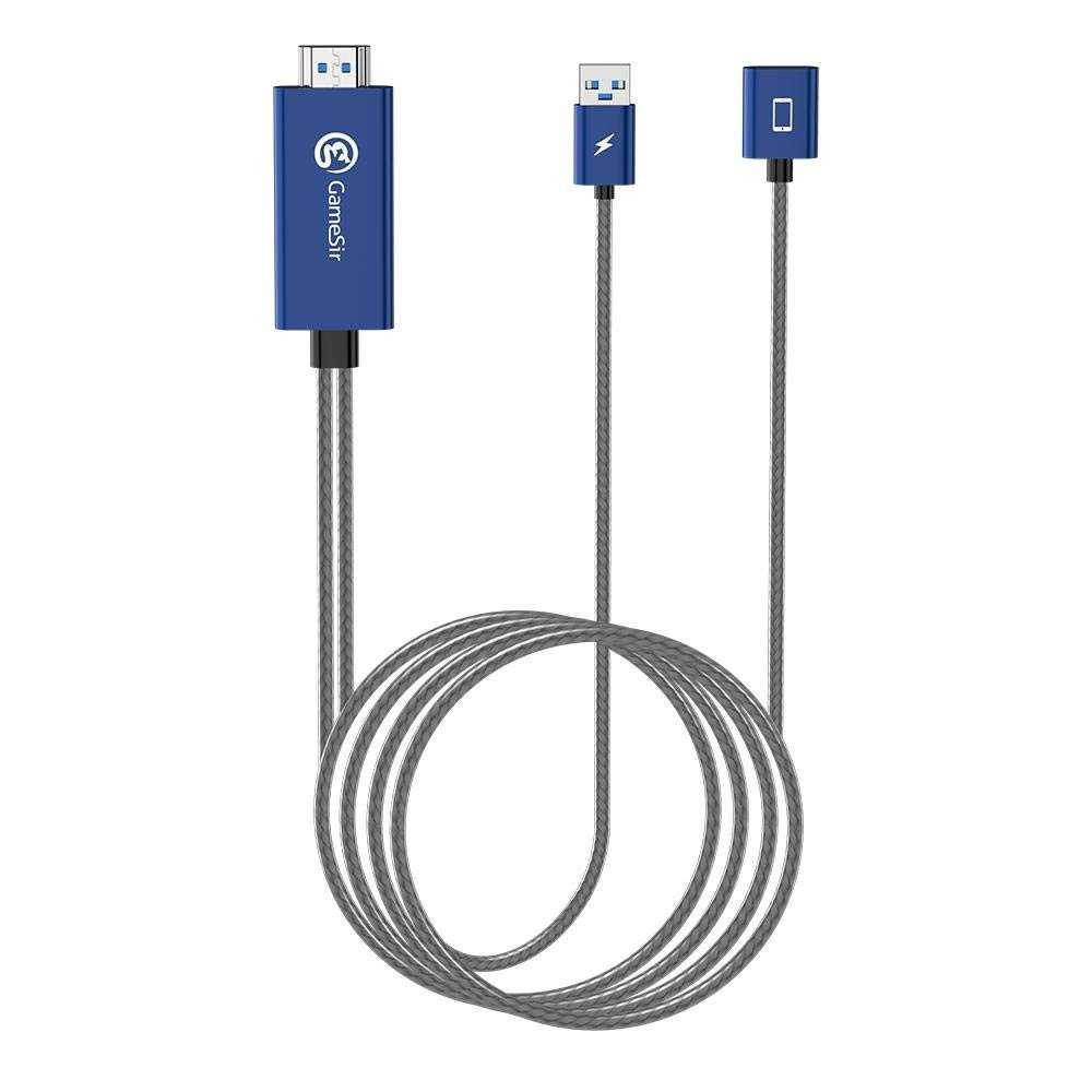 GameSir GTV100 Display Adapter Cable for Mobile Gaming (GTV100)