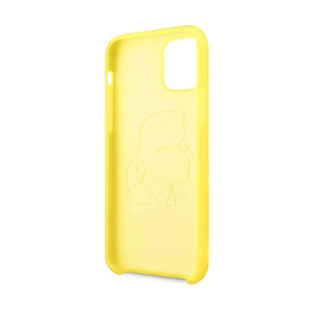 Karl Lagerfeld Silicone Case İkonic For iPhone 11 Pro Max - Yellow