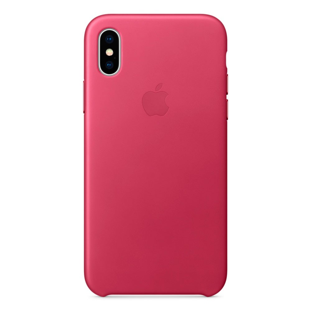 Apple iPhone X Leather Case - Pink Fuchsia (MQTJ2)
