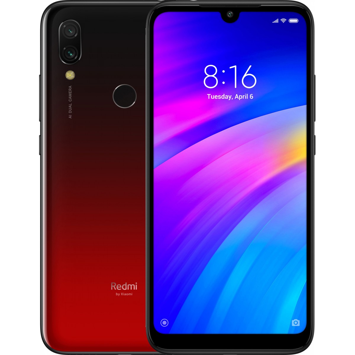 Xiaomi Redmi 7 Dual SIM - 64GB, 3GB RAM, 4G LTE, Red Global Versia