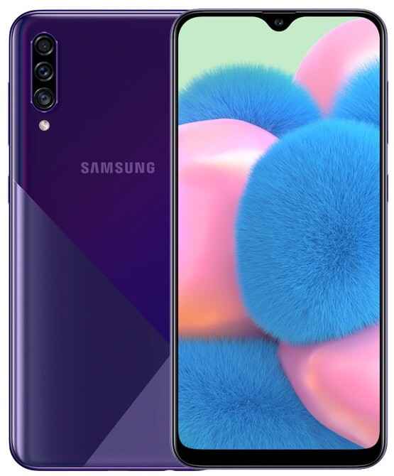 Samsung Galaxy A30s Dual SIM - 64GB, 4GB RAM, 4G LTE, Prism Crush Violet